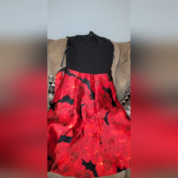 Alexa B | Dresses | Black And Red Roses Dress Gorgeous For Any Event ...